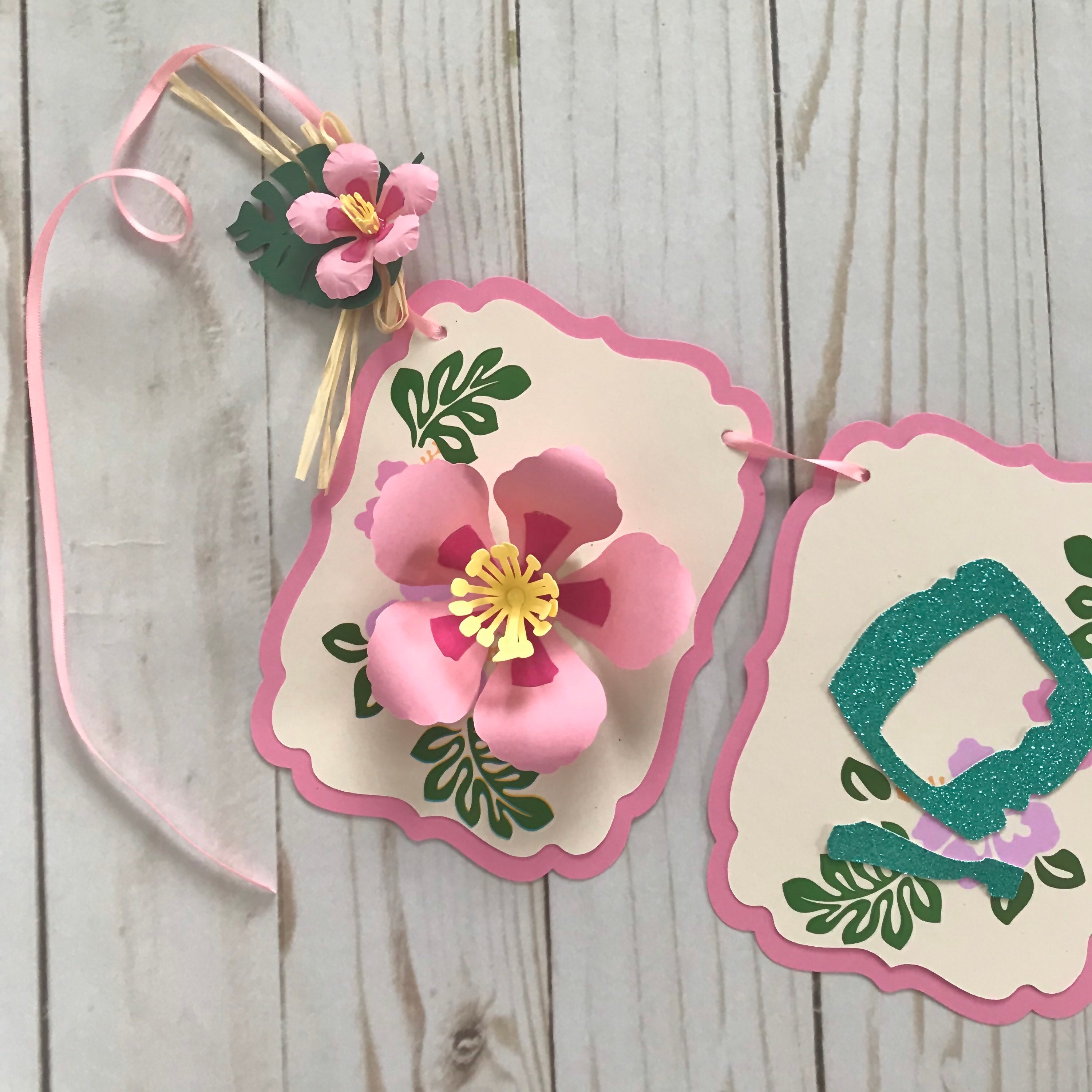 Luau One Birthday Banner Luau Party Decorations Tropical - Etsy