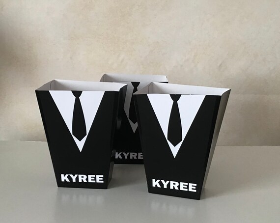 Black Boss Baby Popcorn Box Set of 10. Boss Baby Candy Box - Etsy