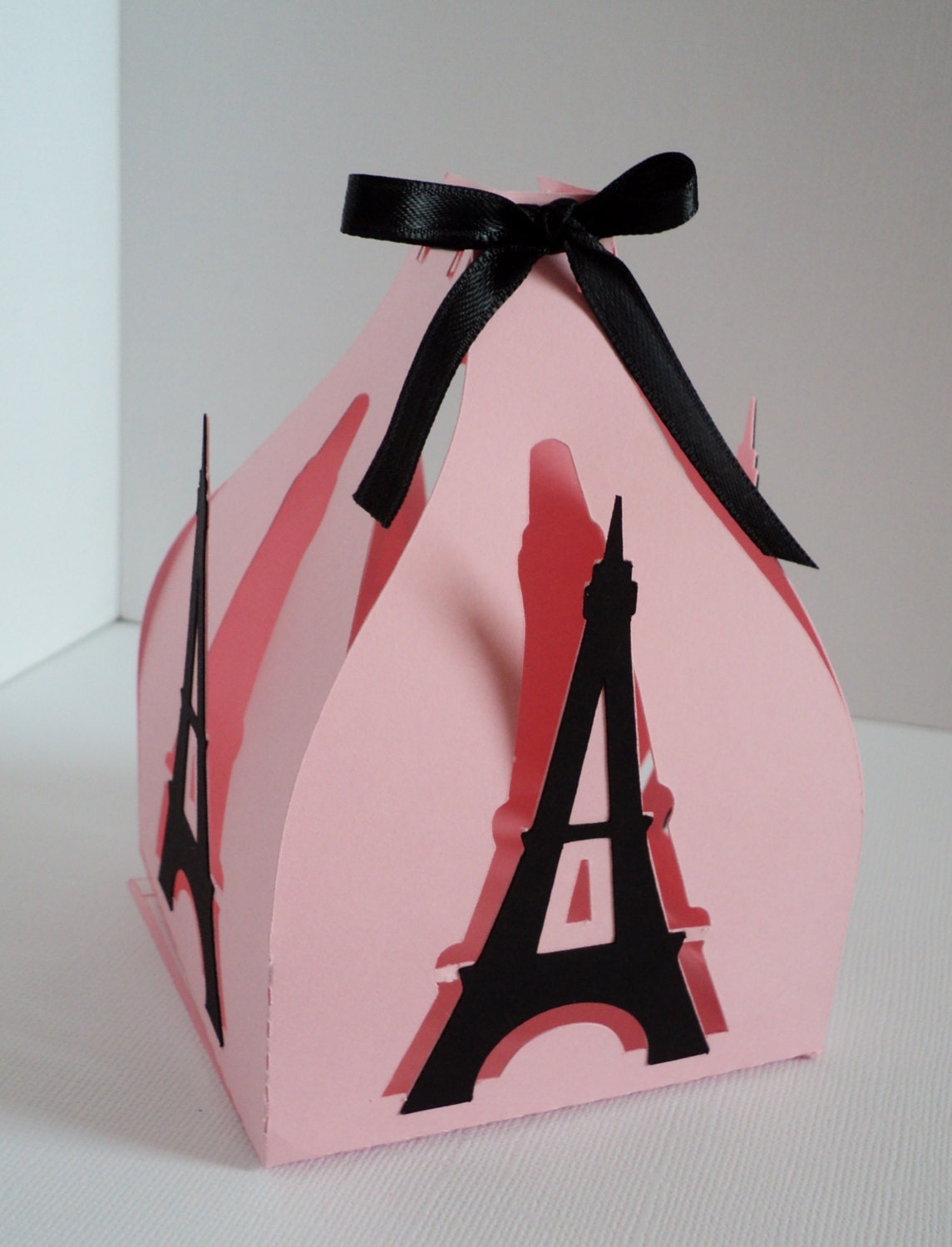Paris Baby Shower Favor Box Set of 10 Pink Box. Handcrafted | Etsy