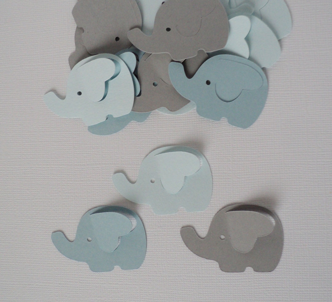 Elephant Paper Confetti 100 Ct. Baby Shower Confetti. Birthday Party ...