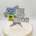 Robot Cake Topper Personalized. Robot Theme Birthday Party. - Etsy