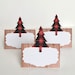 Holiday Plaid Food Tent Cards Set of 10, Lumberjack Christmas Table ...