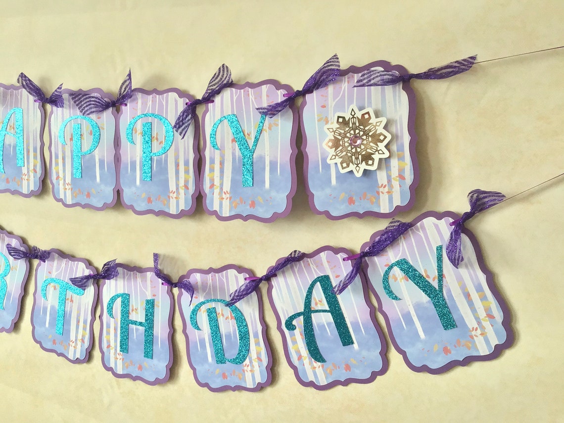 Frozen 2 Banner. Frozen Inspired. Winter Party Decoration. - Etsy