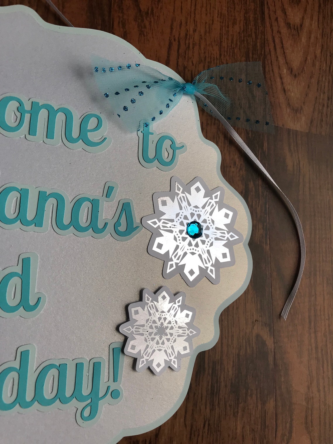 Frozen Birthday Sign Frozen Welcome Door Sign Welcome | Etsy