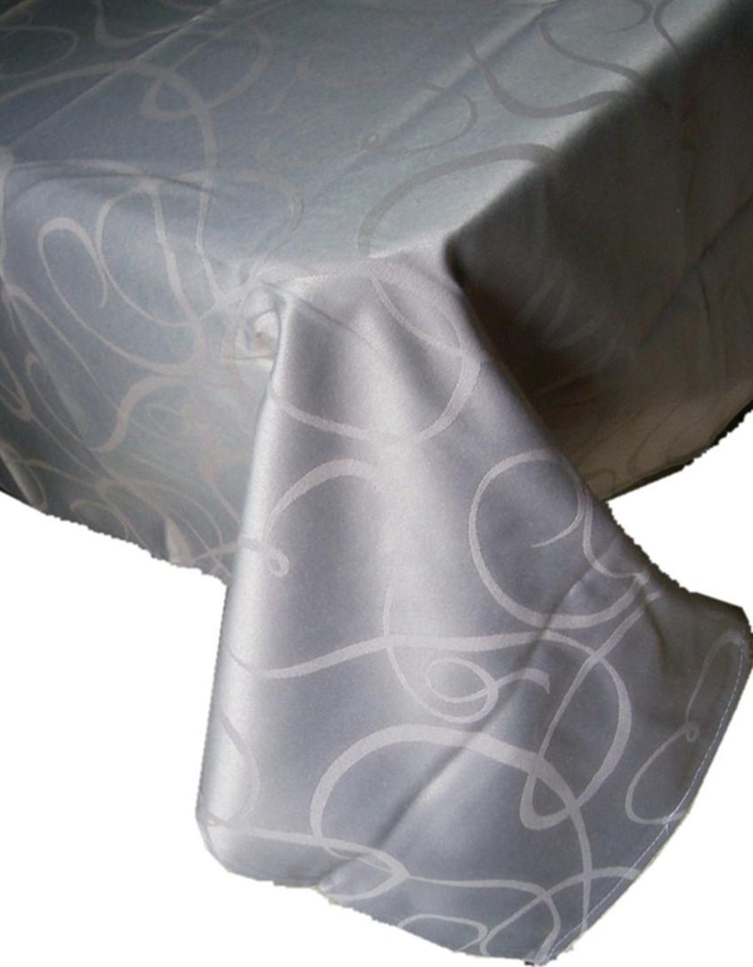 Loving Heart Ribbon Two-tone Grey Color Textured Polyester Woven Fabric ...