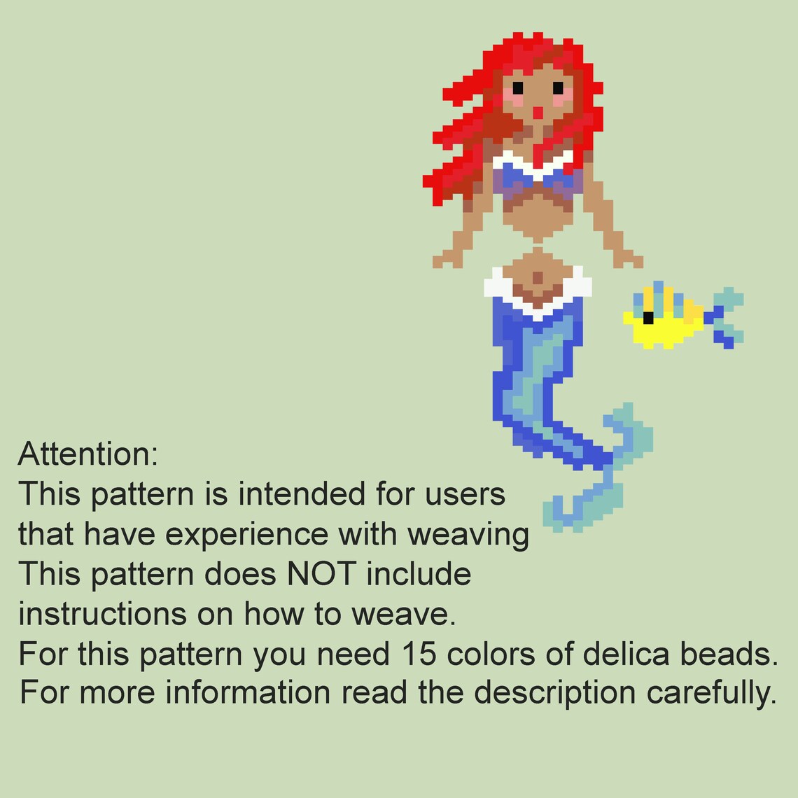 A Little Mermaid Pattern - Etsy