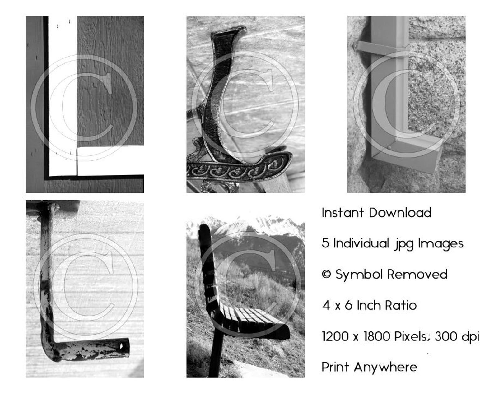 Letter L Alphabet Photography Instant Download of 5 Different Jpeg ...