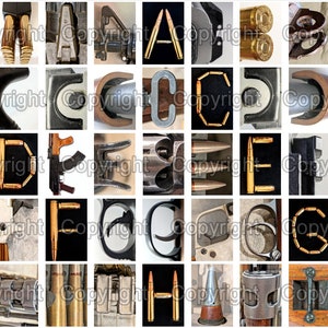 GUNS AMMO Letter Art Instant DOWNLOAD - 128 Images Full Color - Create ...