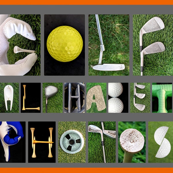 Golf Alphabet - Etsy