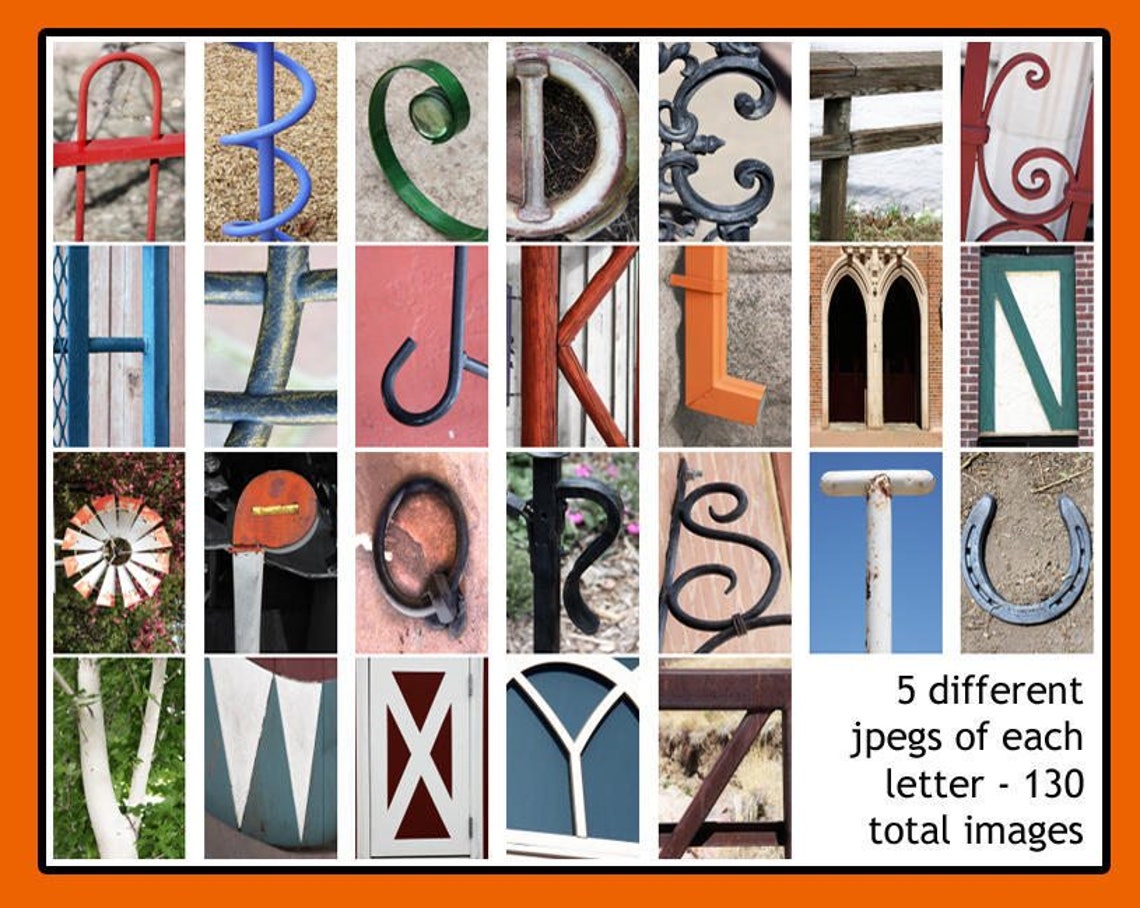 5 X 7 Size Letter Art DOWNLOAD - 130 Images Full Color -create ...