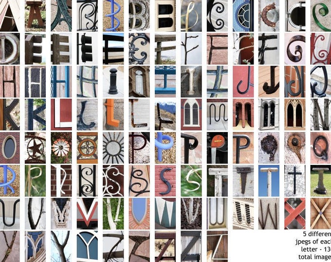 5 X 7 Size Letter Art DOWNLOAD 130 Images Full Color create ...