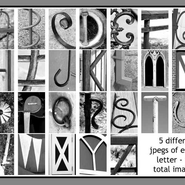Architectural Letter - Etsy
