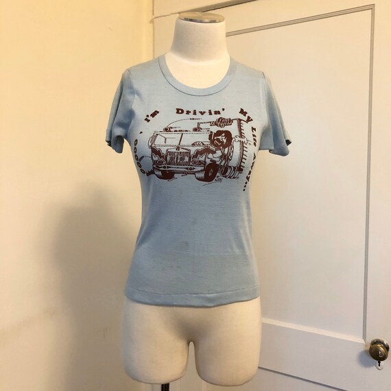 Vintage 1970s 1980s Eddie Rabbit Concert T Shirt Truc… - Gem