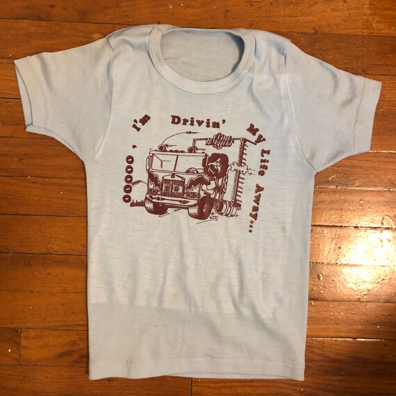 Vintage 1970s 1980s Eddie Rabbit Concert T Shirt Truc… - Gem
