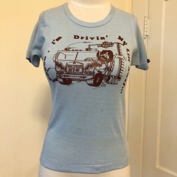 Vintage 1970s 1980s Eddie Rabbit Concert T Shirt Truc… - Gem