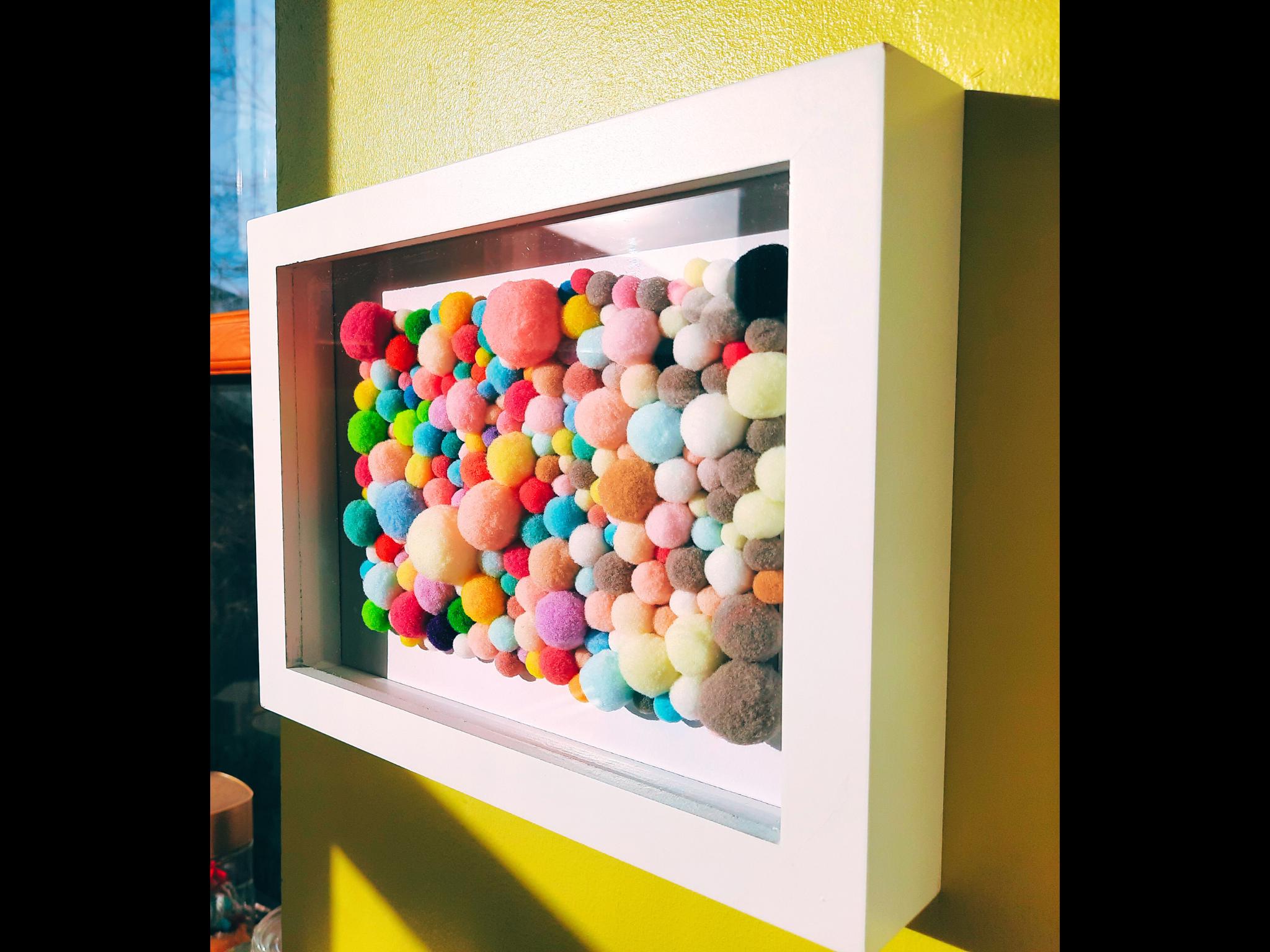 Colorful Wall Art Shadow Box Gift Decor Interactive 3D Art for Living ...