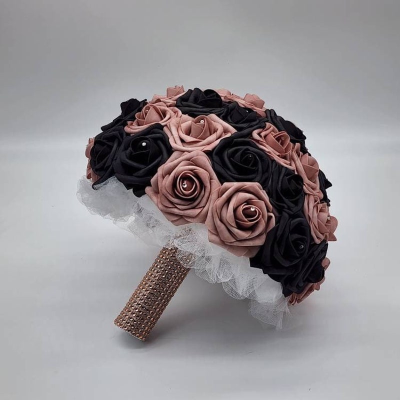 Black Wedding Bouquet - Etsy