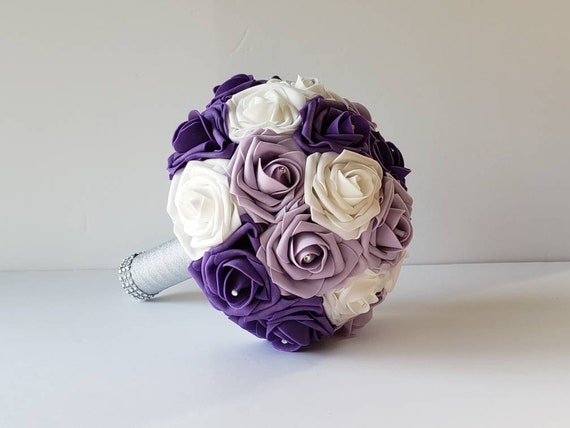 Ramos De Novia Sencillos De Color Morado