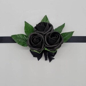 Black Corsages and Boutonnieres With Matching Bouquets Available ...