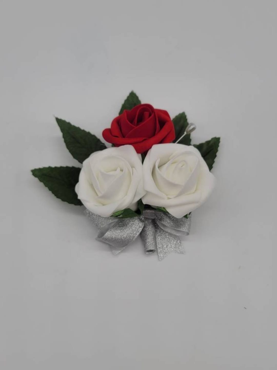 Red,white, and Silver Corsages and Boutonnieres Available in 27 Colors ...