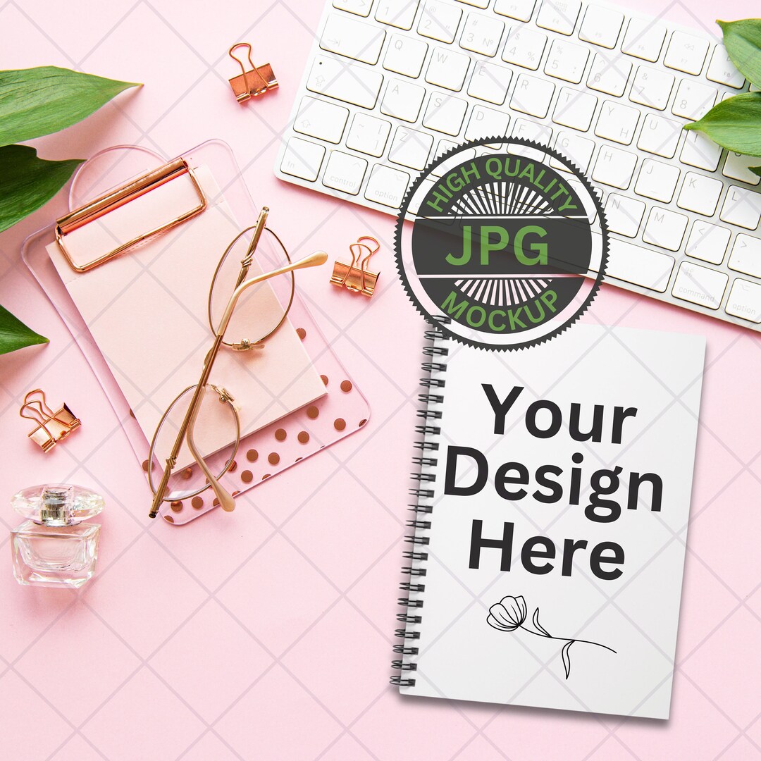 Spiral Notebook Mock Up, Notebook Mockup, Diary Mockup, Journal Notepad ...