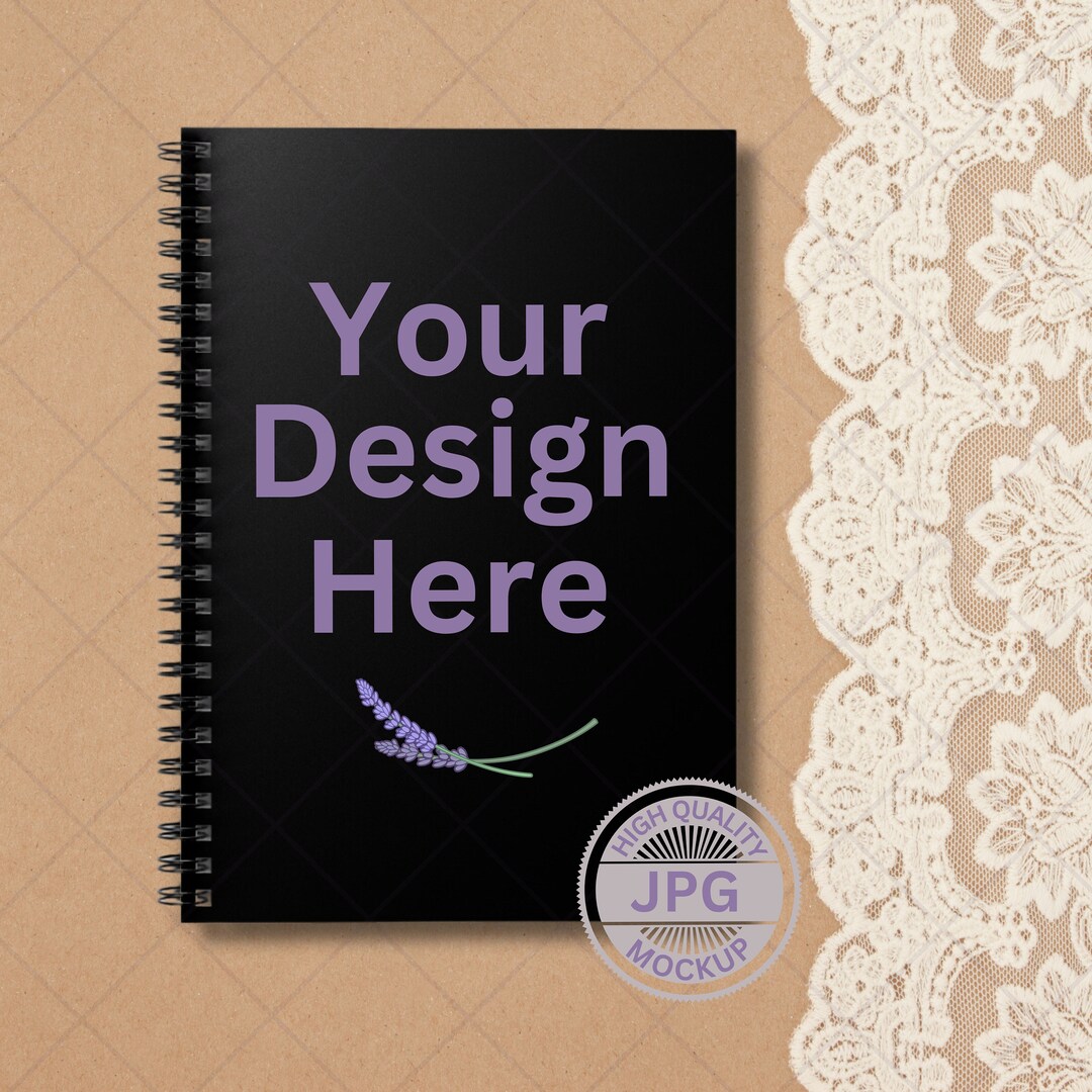Spiral Notebook Mock Up, Notebook Mockup, Diary Mockup, Journal Notepad ...