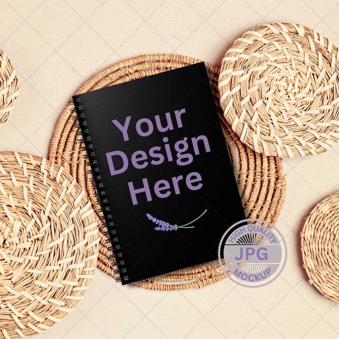 Spiral Notebook Mock Up, Notebook Mockup, Diary Mockup, Journal Notepad ...