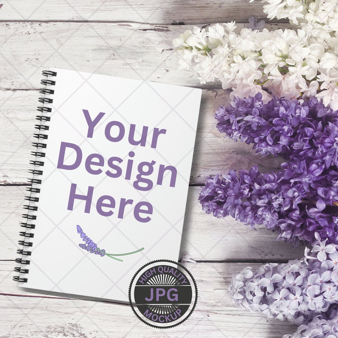 Spiral Notebook Mock Up, Notebook Mockup, Diary Mockup, Journal Notepad ...