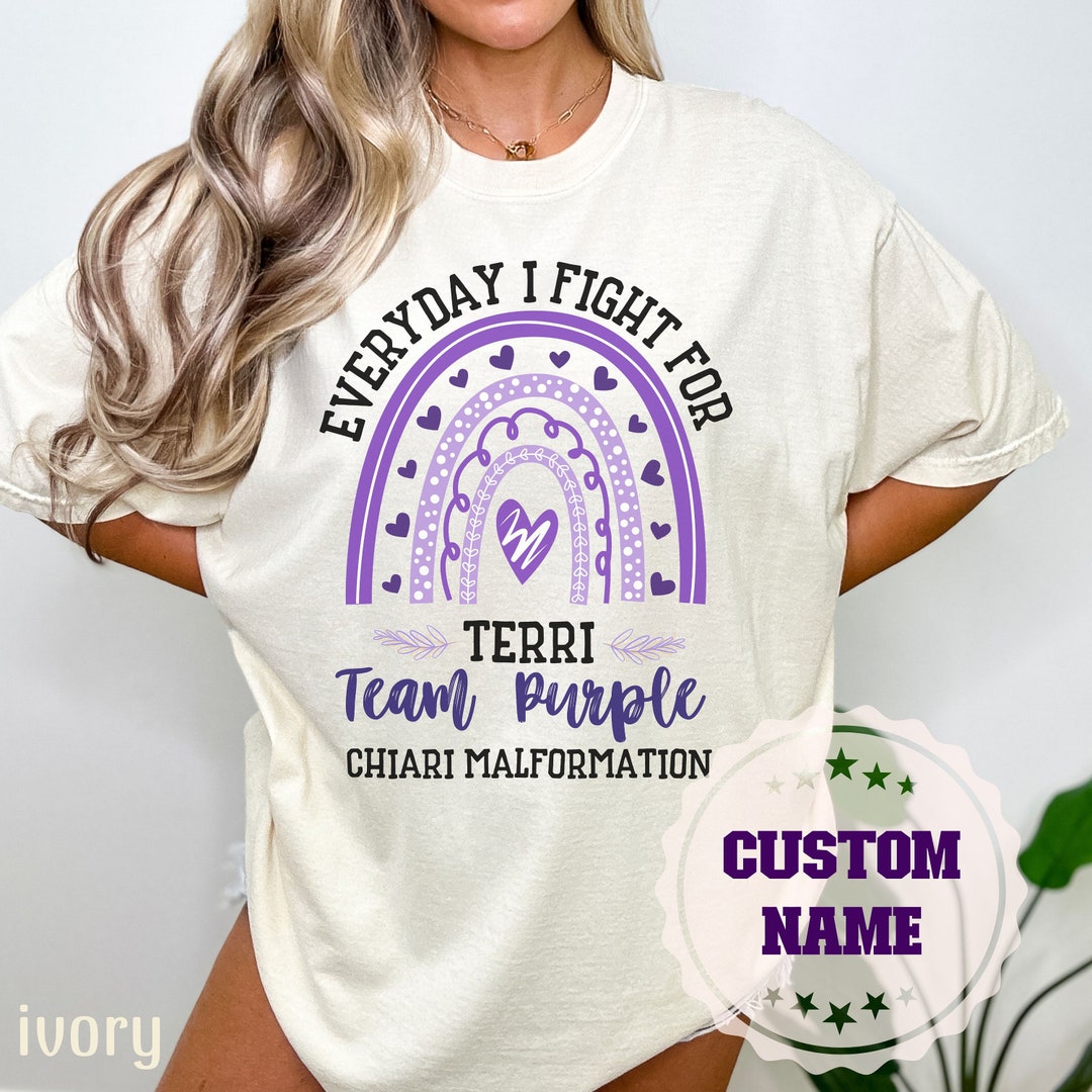 Chiari Malformation Shirt, Personalized Chiari Awareness T-shirt, Big ...