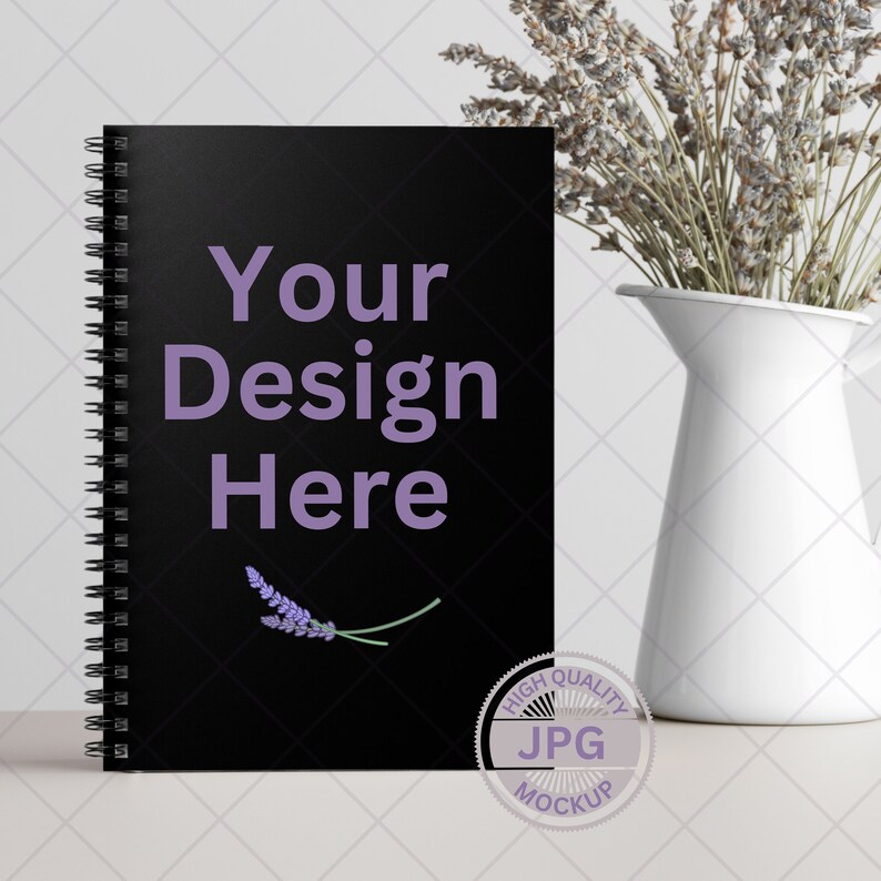 Spiral Notebook Mock Up, Notebook Mockup, Diary Mockup, Journal Notepad ...
