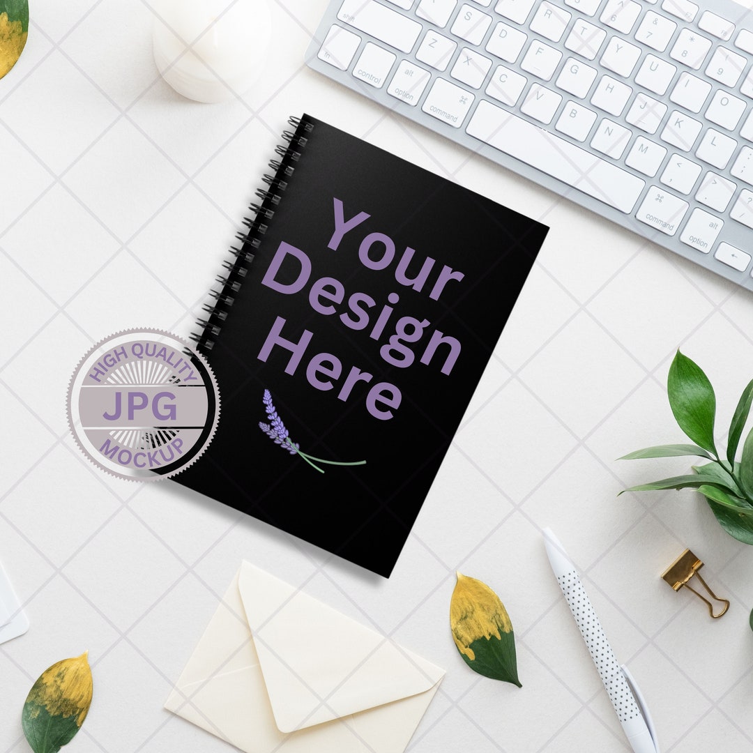 Spiral Notebook Mock Up, Notebook Mockup, Diary Mockup, Journal Notepad ...