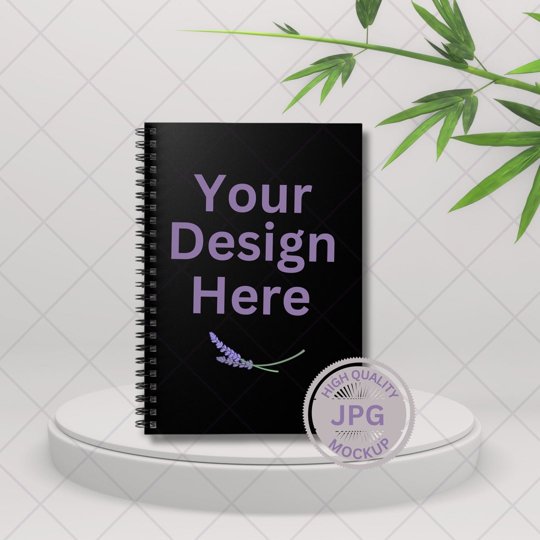 Spiral Notebook Mock Up, Notebook Mockup, Diary Mockup, Journal Notepad ...