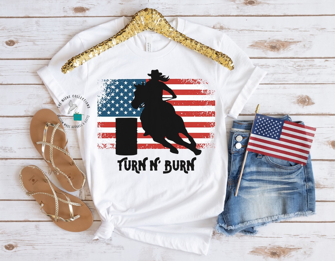 Youth Ladies Barrel Racing Horse T-shirt Gift for Barrel Race, Barrel ...