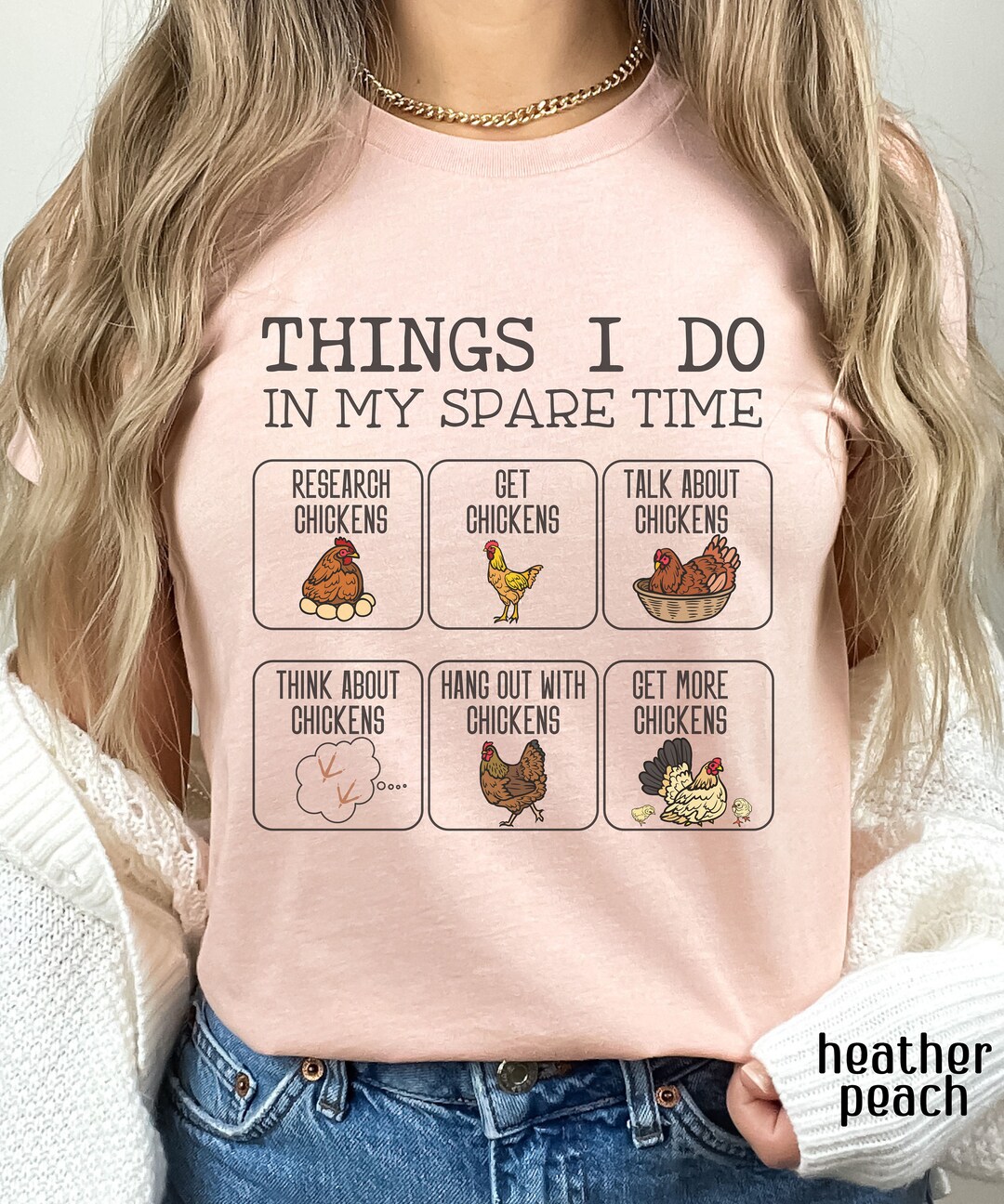 In My Spare Time Chicken Shirt,chicken T Shirt, Funny Chicken Shirt ...