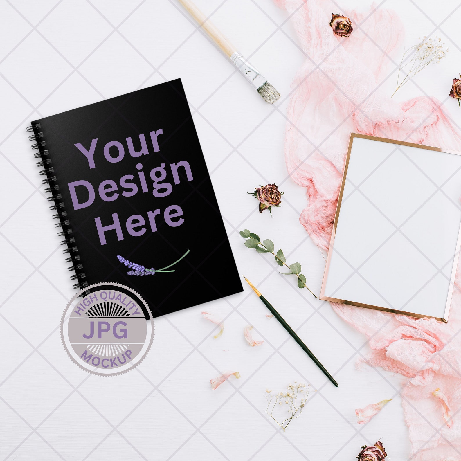 Spiral Notebook Mock Up, Notebook Mockup, Diary Mockup, Journal Notepad ...