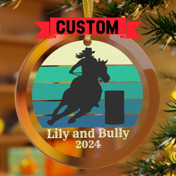 Personalized Horse Racing Ornament - Etsy