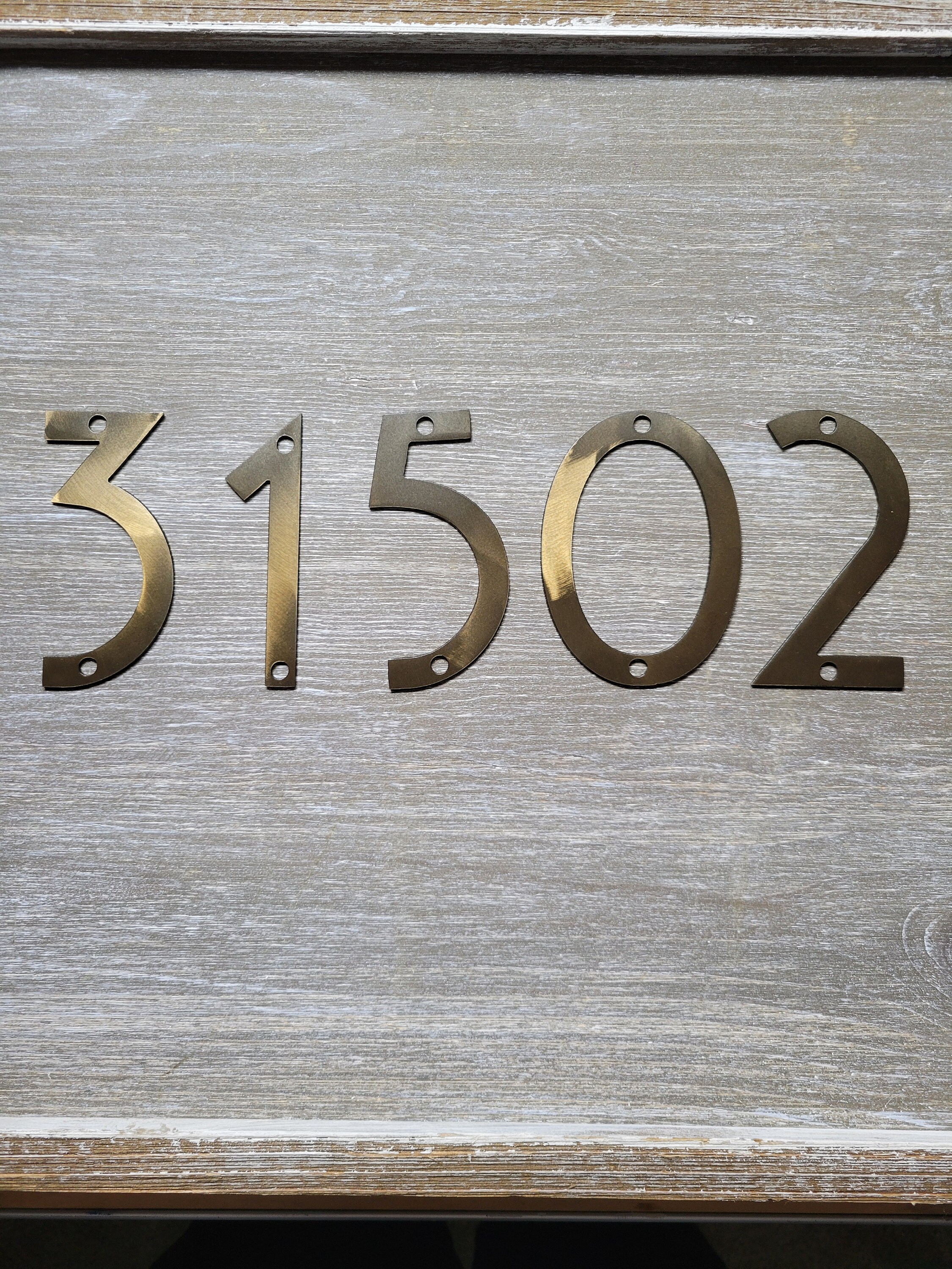Metal Durable Powder Coated House Home Numbers, Address Outdoor Sign ...