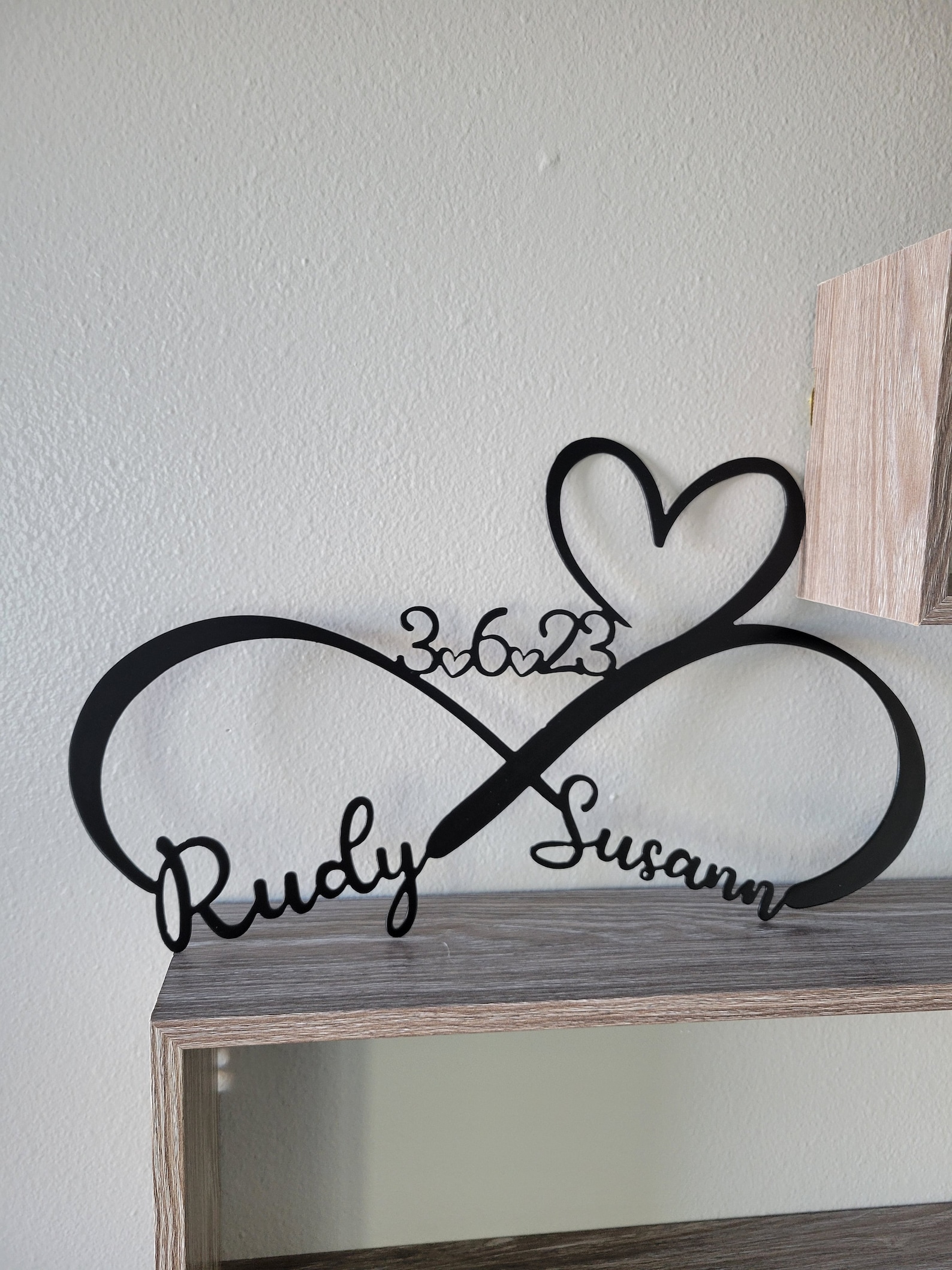 Personalized Metal Infinity Symbol 11th Steel, 25th Silver, Wedding ...