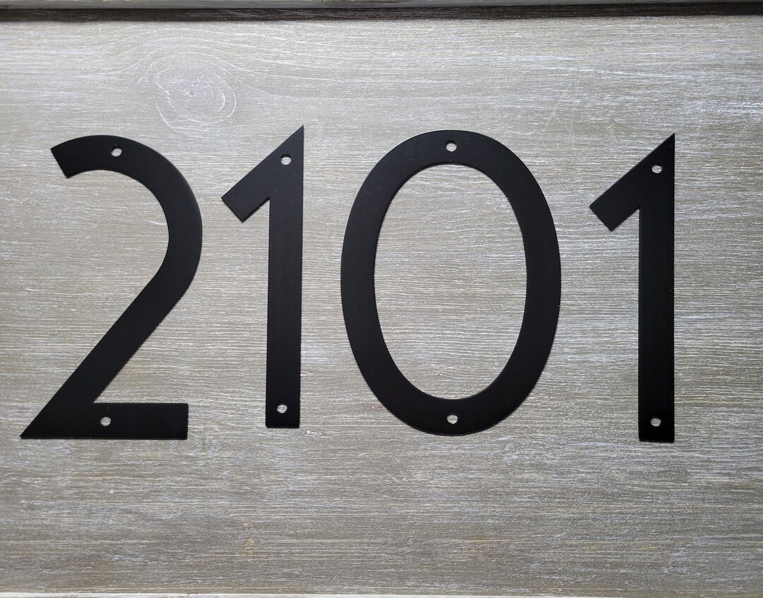 Metal Durable Powder Coated House Home Numbers, Address Outdoor Sign ...