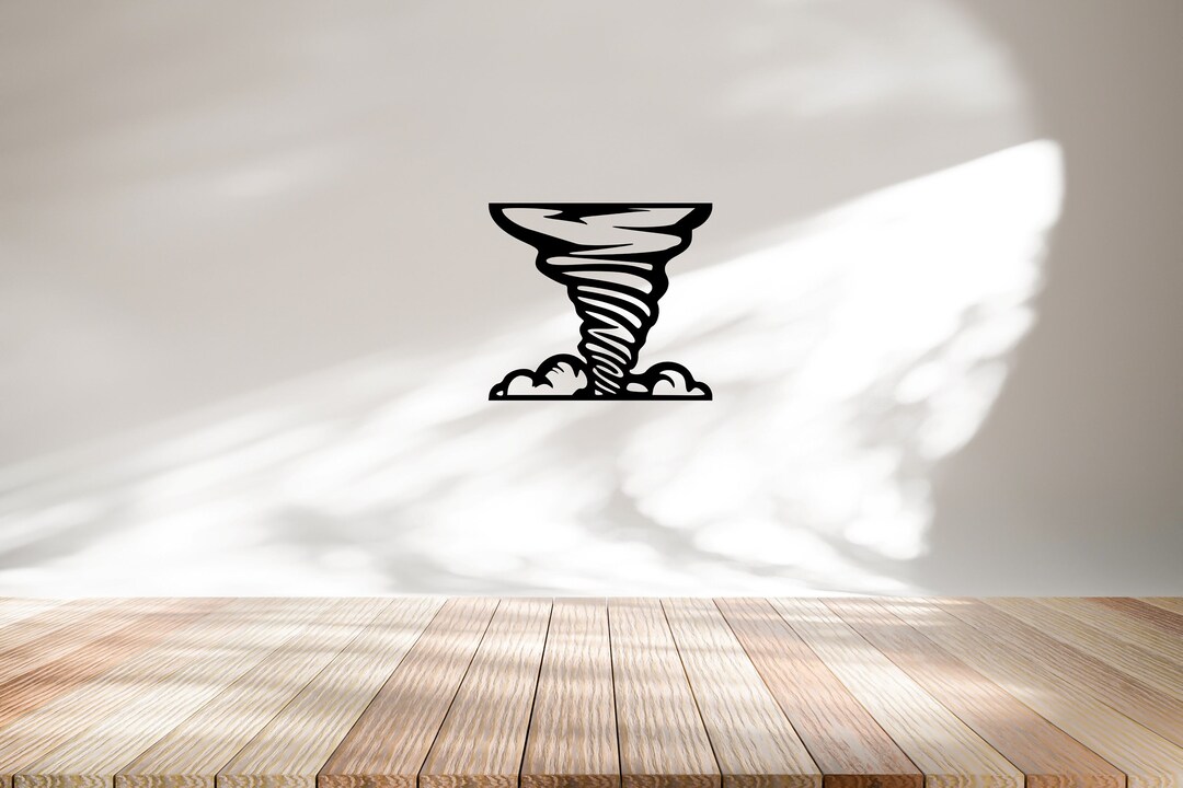 Metal Wall Art Tornado Twister Storm Chaser Sign, Home Decor, Indoor ...