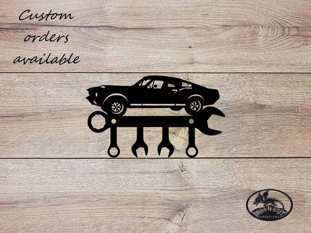 1967 Ford Mustang Key Holder Hook, Metal Wall Art, Entryway Unique Gift ...