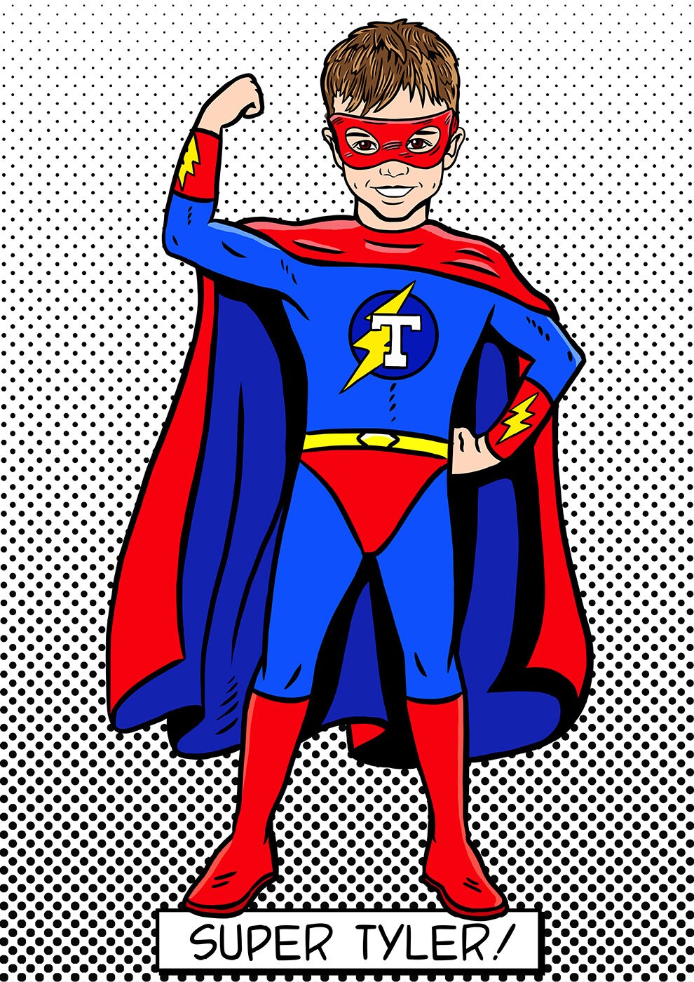 Superhéroe en el estilo POP ART Crea tu propio superhéroe | Etsy