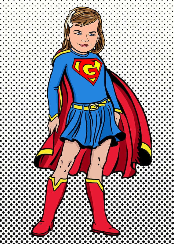 Superhero Pop Art Clipart Kids