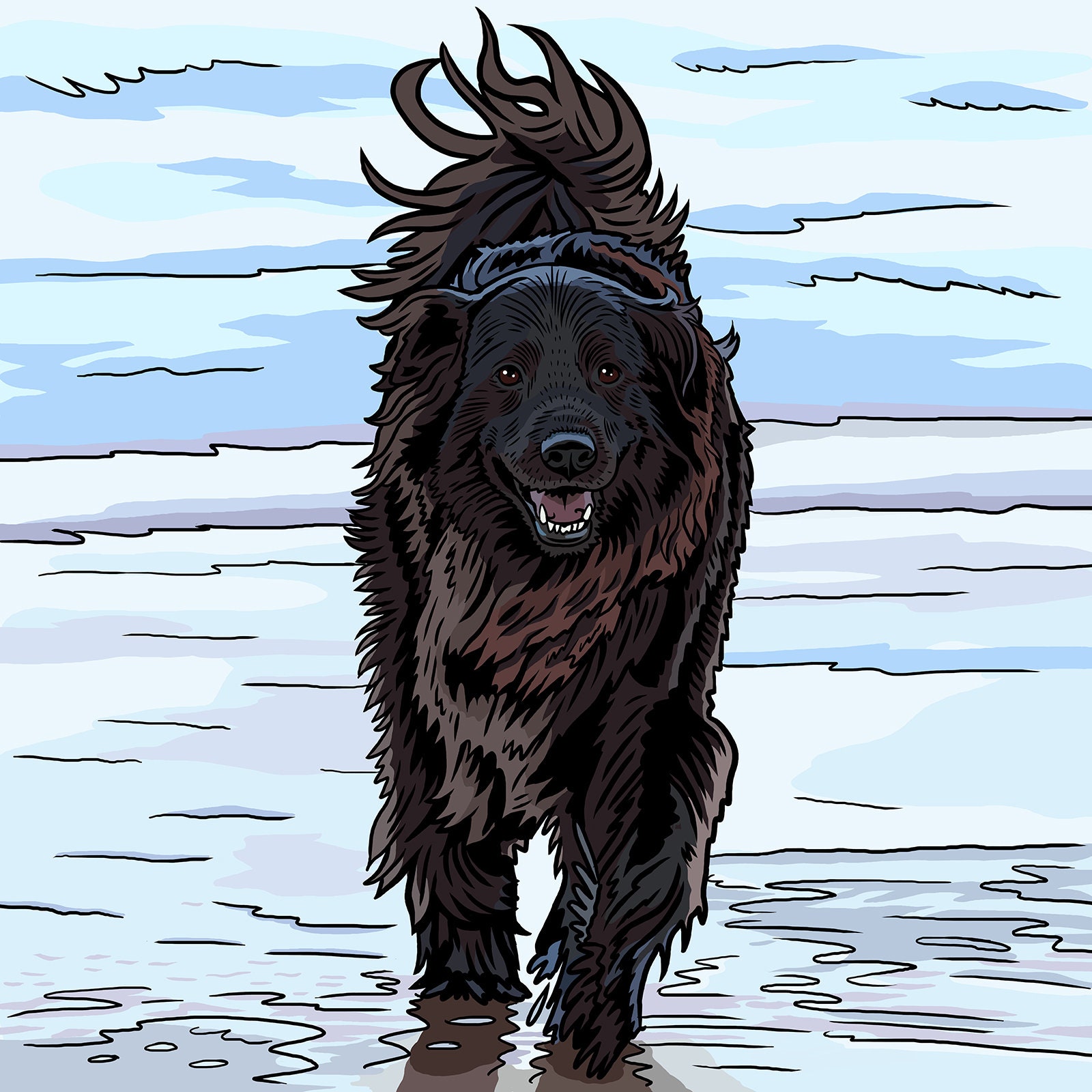 Quick Dog Portrait / Fast Realization 48 Hours / POP ART Style / Roy ...