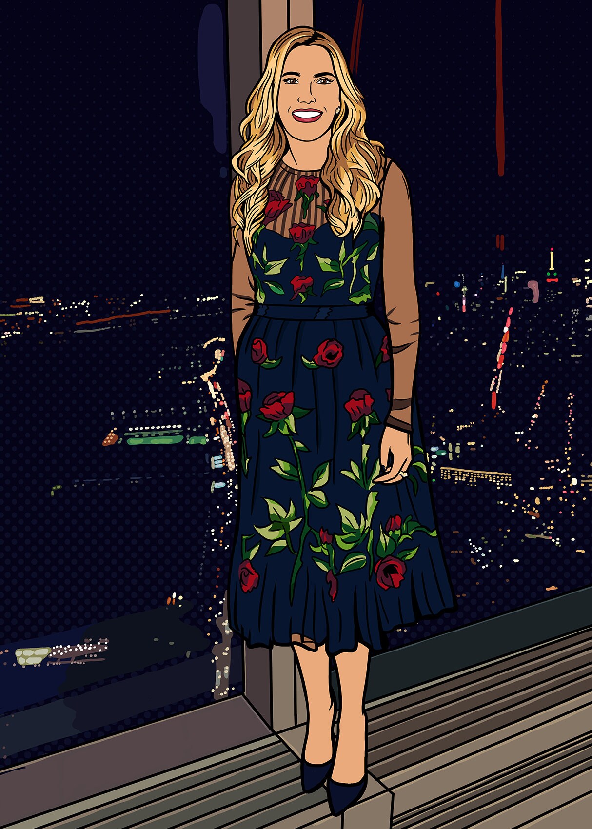 Custom Full Body Portrait Illustration With Custom Extended Background ...