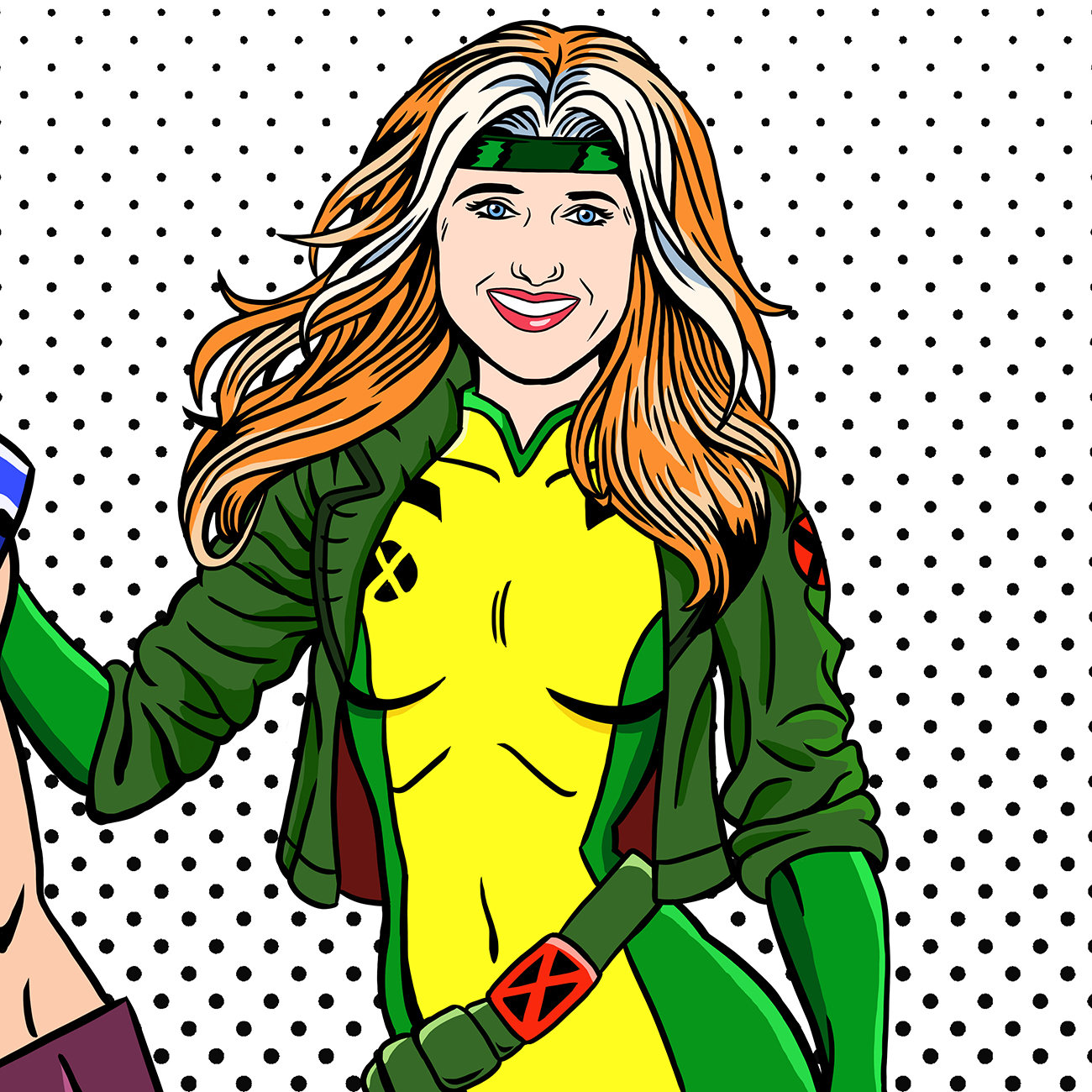 Wolverine & Rogue X-Men Couple Portrait in the POP ART | Etsy