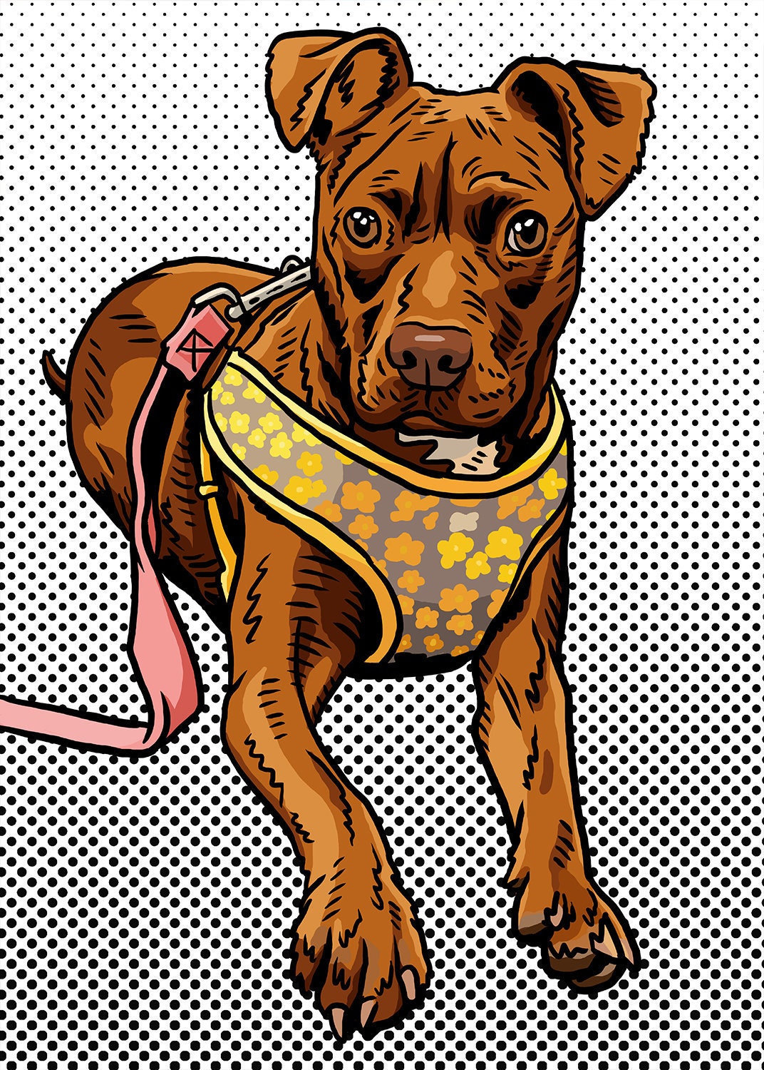 DOGS Portrait / Illustration in the POP ART Style /processing Time 3 ...