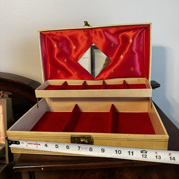 3 Vintage 1950's Jewelry Boxes Set Of 3 - Gem
