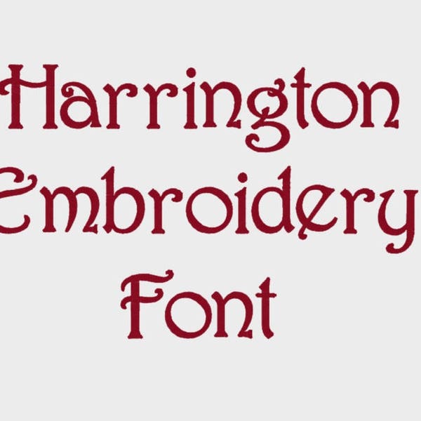 Harrington Font - Etsy