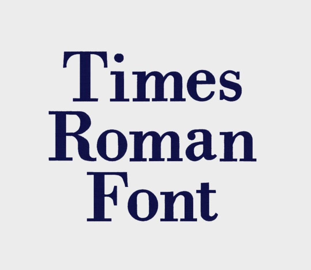 Times Roman Machine Font Alphabet in Multiple File Formats in 3 Sizes ...